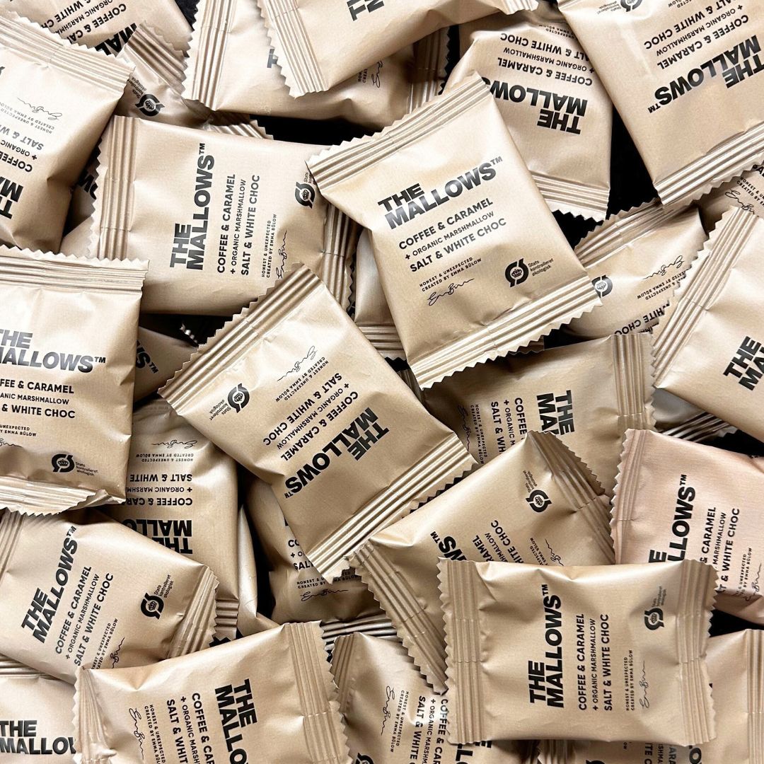 Coffee & Caramel - The Mallows (Flowpack) | Køb Online - Delikatessehuset